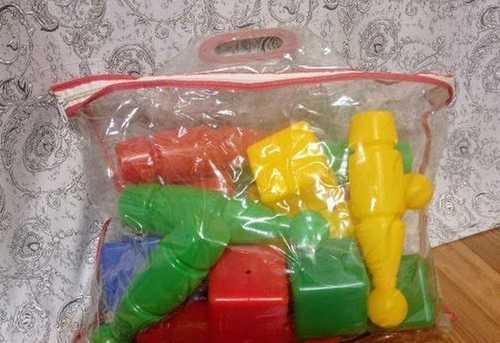 Кегли для боулинга детские и кубики. Пакетом