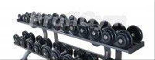 Гантельный ряд обрезиненный ProfiGym от 6 до 66 кг