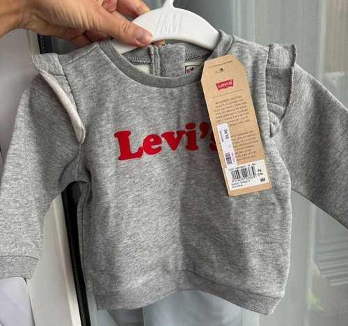 Свитшот кофта для девочки 9 мес новый Levis