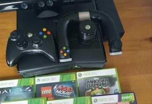 Xbox 360 с кучей игр прошитый полный комплект