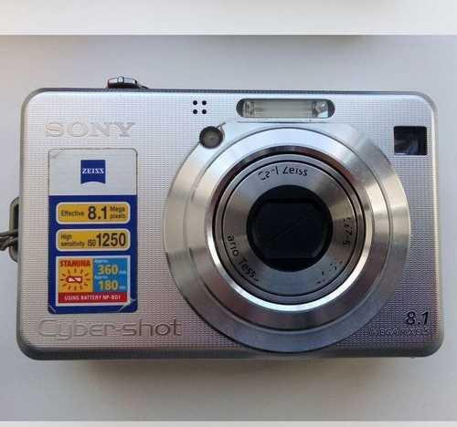 Цифровой фотоаппарат sony cyber shot dsc-w100