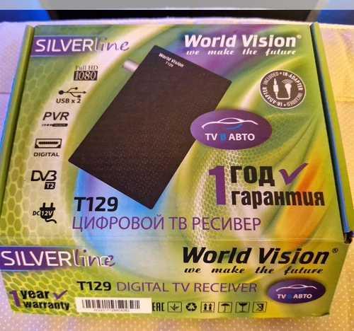 World Vision T129 DVB-T/T2, PVR, тюнер, рекордер