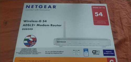 Netgear Wireless-G 54 adsl2+ Modem router DG834G