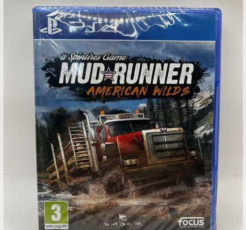 Диск PS4 Mudrunner American wilds повр.кор