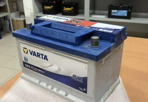 Аккумулятор бу Varta Е43 72 74 75Ah гарантия 1 год