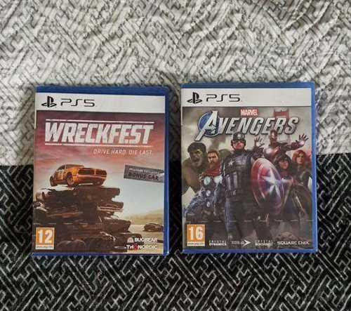 Wreckfest PS5 и Marvel Avengers PS5