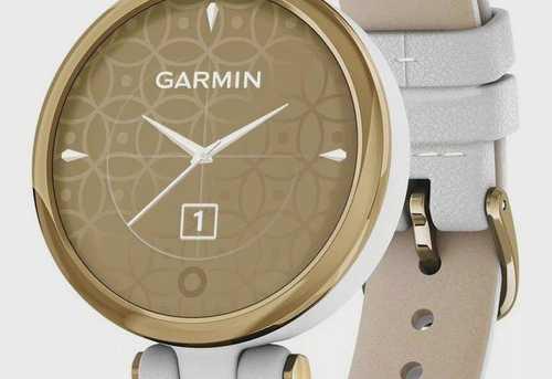 Garmin Lily Classic Light Gold White Leather