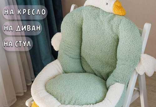 Подушка на стул Гусь зеленый