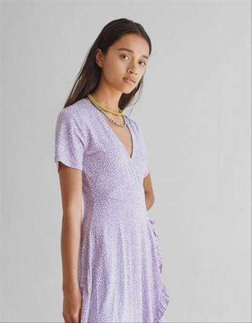 Платье сиреневое летнее pull&bear