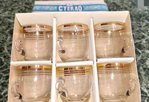 Новый набор рюмок бокалов 6 шт завод Труд СССР