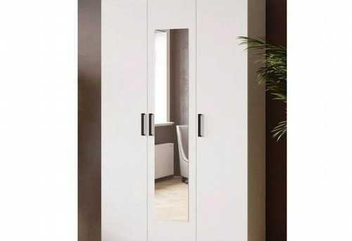 Шкаф комбинированный Ларс (1,2) с зеркалом белый/а