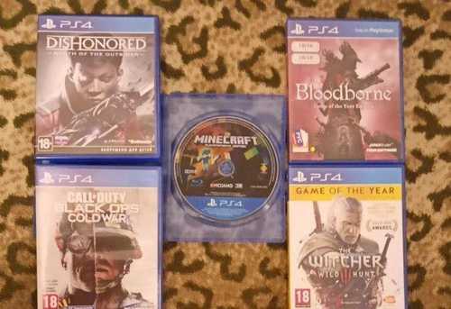 Witcher 3/black ops/bloodborne goty/minecraft ps4