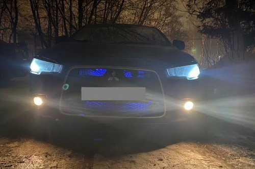 Подсветка переднего бампера лансер 10 lancer x