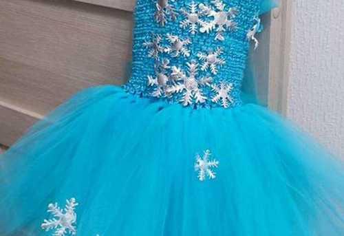 Платье пачка снежинка 86-104