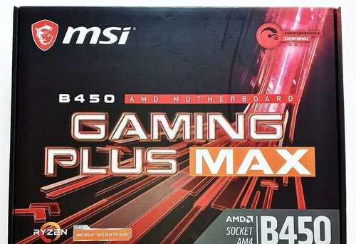 Материнская плата AM4 MSI B450 gaming plus MAX
