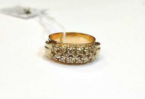 Золотое кольцо 585 с бриллиантами (Дьяконова8)