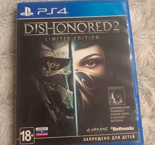 Диск Dishonored 2 ps4/ps5