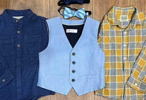Рубашка жилетка next, h&m 3-5 лет