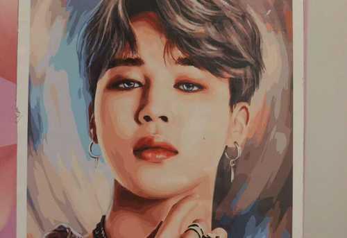 BTS Jimin картина по номерам