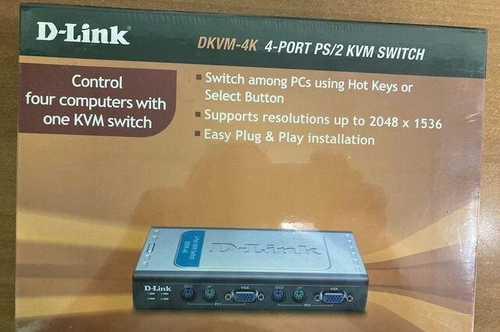 Переключатель D-Link dkvm 4 -port PS/2 KVM switch