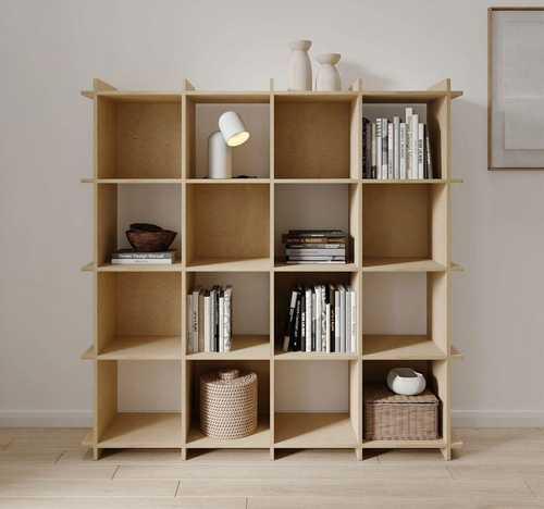 Стеллаж модульный из фанеры в стиле IKEA 4х4