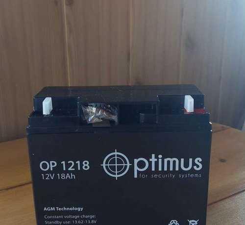 Аккумулятор Optimus OP 1218 (12V / 18Ah)