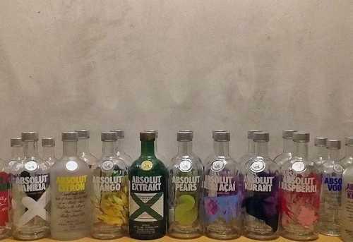 Бутылки Absolut Vodka