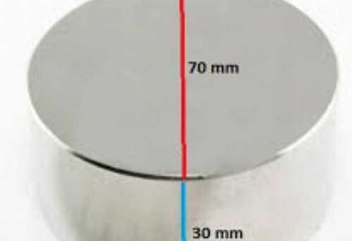 Неодимовый магнит диск 70*30 mm