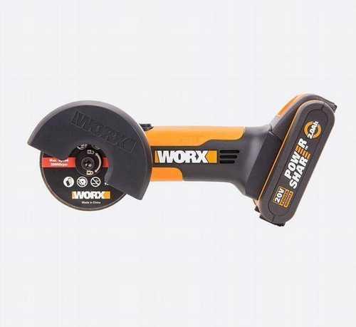 Угловая шлифмашина аккумуляторная worx WX801, 20В