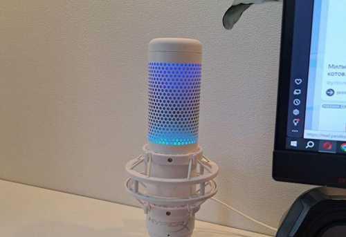 Микрофон HyperX Quadcast s белый