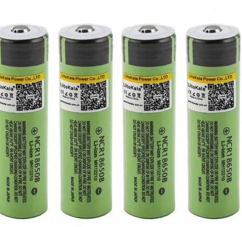 Аккумулятор LiitoKala NCR18650B Li-Ion 3400mAh 4 ш