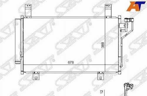 Радиатор кондиционера mazda atenza, mazda axela, m