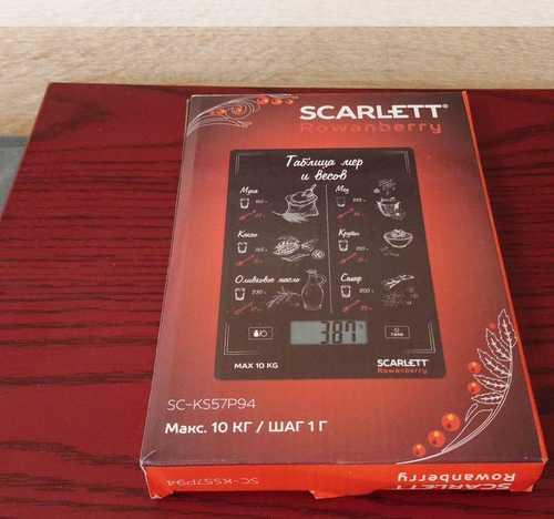 Весы кухонные scarlett SC-KS57P64, вес 10 кг