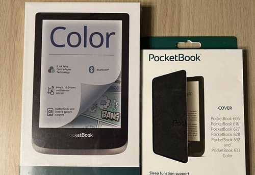 Новая Pocketbook 633 Color и чехол оригинал