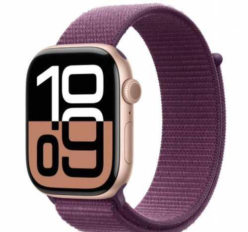 Смарт-часы Apple Watch S10 46mm Rose Gold Plum SL