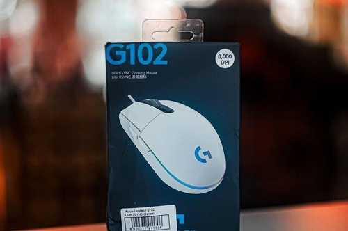 Мышь Logitech g102 lightsync (Белая)