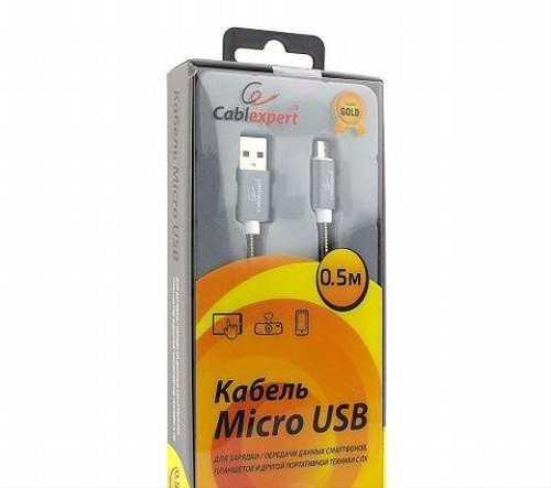 Кабель USB 2.0 Cablexpert CC-G-musb02gy-0.5M AM/m