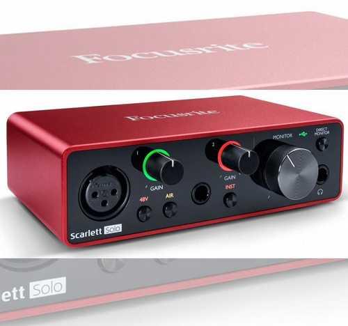 Внешняя звуковая карта focusrite scarlett solo