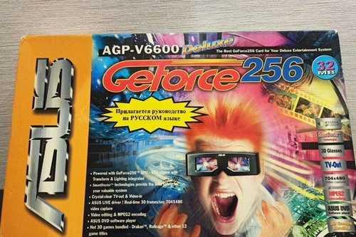 Винтажная видеокарта asus GeForce 256 AGP-V6600 32