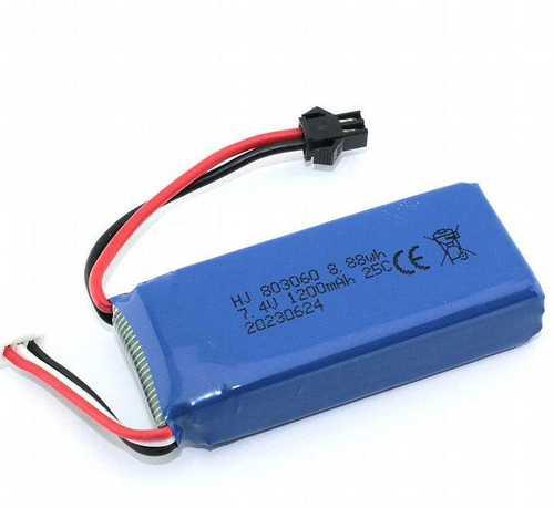 Аккумулятор Li-Pol 7.4v 803060 1200mah SM
