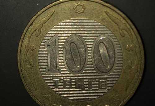 Монета. Казахстан. 100 тенге 2002 год