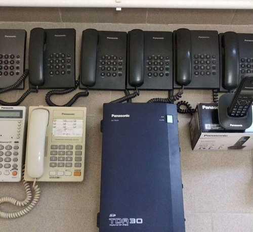 Атс Panasonic KX-TDA30 и телефонные аппараты