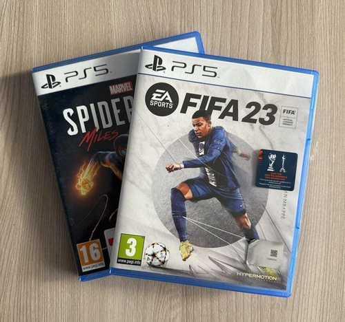 Игры для Ps 5/FIFA 23/ Spider-Man Miles Morales