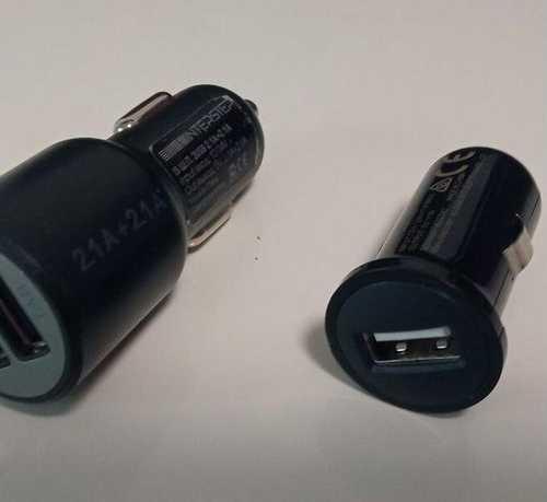 Два автомобильных зарядных устройства с USB, 2xUSB