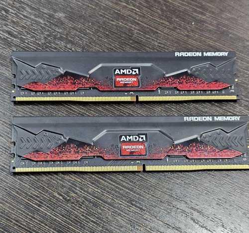 Озу AMD R9 DDR4 16Gb (2x8Gb) 3200MHz