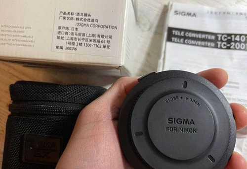 Объектив Телеконвертер Sigma TC-1401 1.4X Nikon