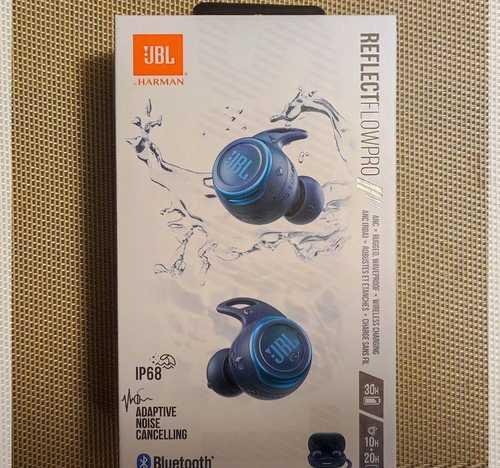 Блютуз наушники JBL reflect flow pro Синие, IP68