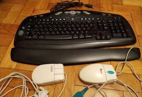 Клавиатура и две мышки