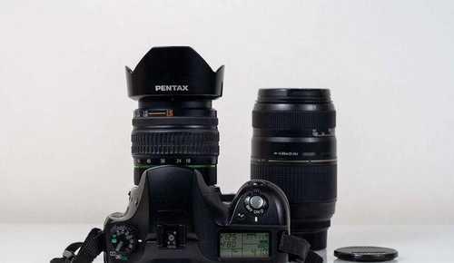 Pentax k10d kit (с объективом 18-55 мм)