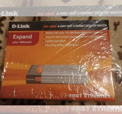 Свитч 8-ми портовый D-Link DES-1008D